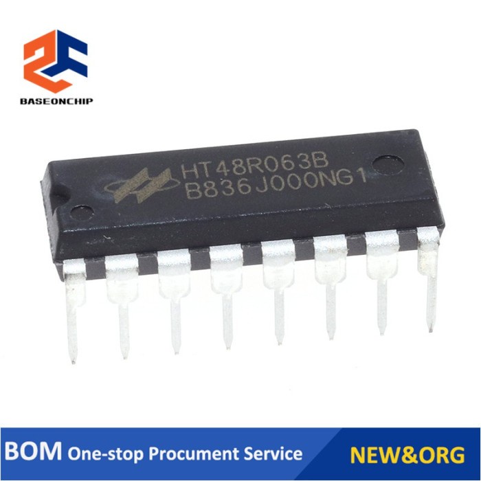 Jual HT48R063B HT48R063 Holtek IC Dip-16 Enhanced I/O Type 8-bit OTP ...