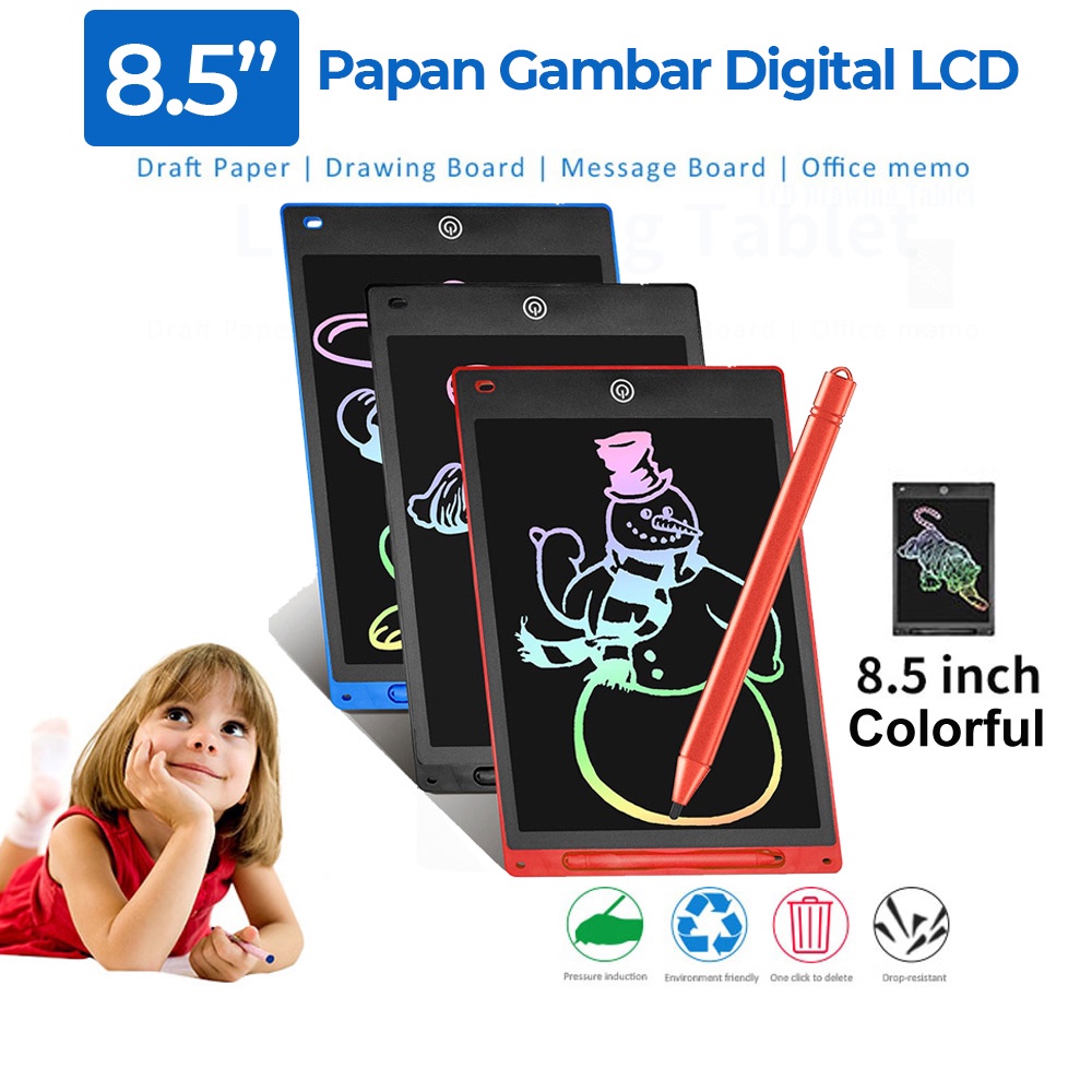 Jual BISA COD Tablet Papan Gambar Digital LCD Drawing Graphics Tablet ...