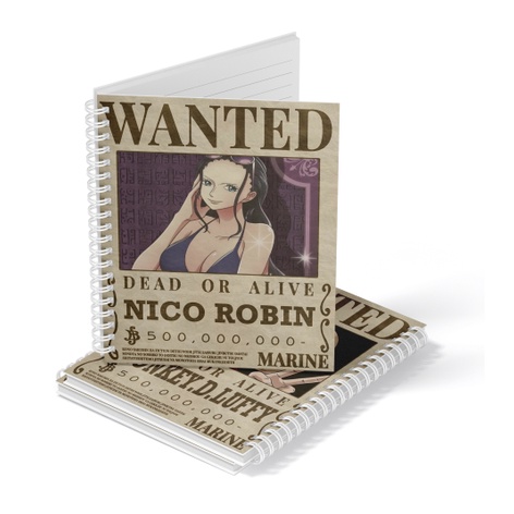 Jual Note book A5 Vintage Aesthetic WANTED Bounty One Piece ...