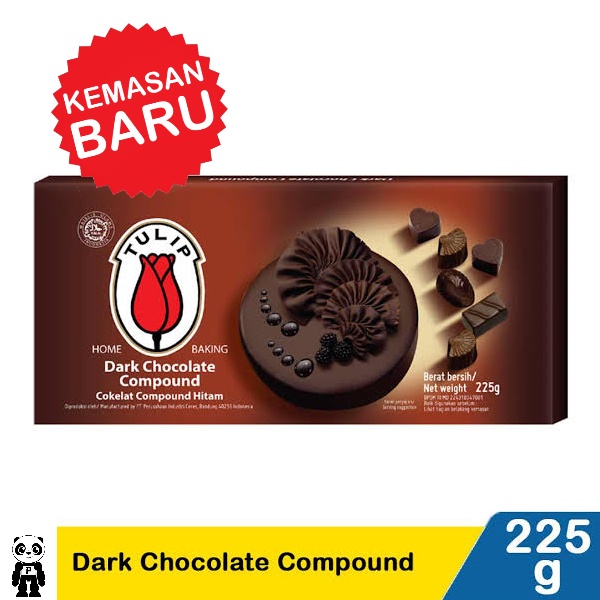 Jual Tulip Dark Chocolate Compound 225g Coklat DCC Coklat Compound ...
