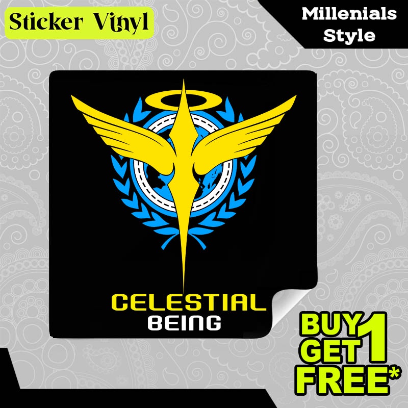 Jual Stiker Sticker CELESTIAL BEING LOGO Gambar Unik Desain Keren dan ...