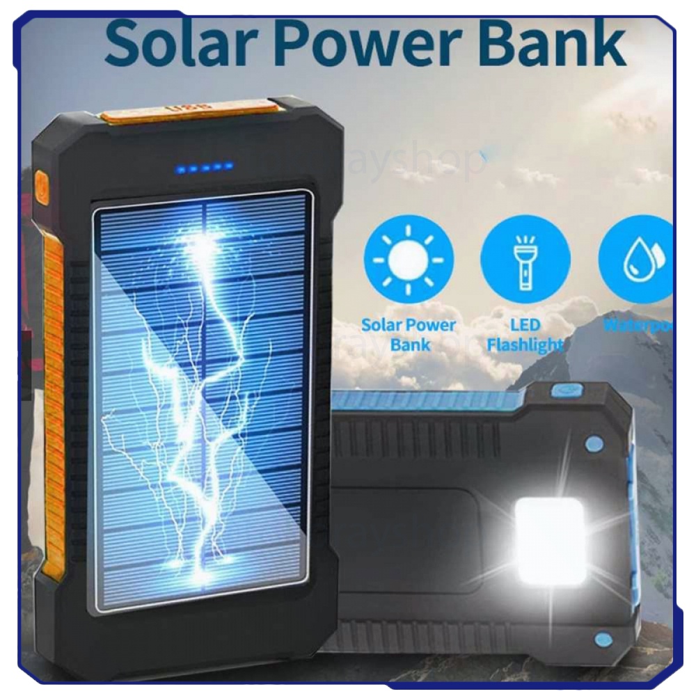Jual Power Bank Solar Power LED Light USB 20000mAh - PS-P401 | Shopee ...