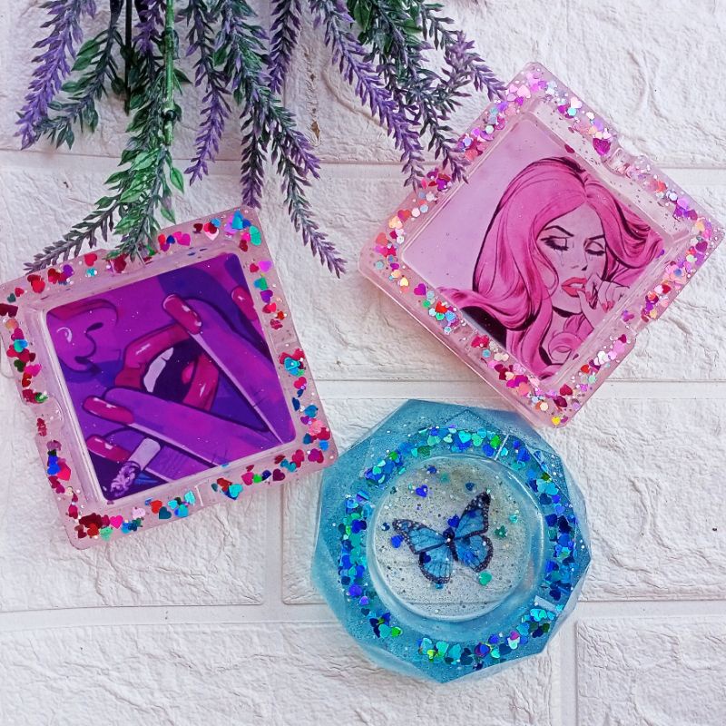 Jual Asbak Unik Resin Astray Kado Decor Shabby Lampu Tidur Huruf Custom ...