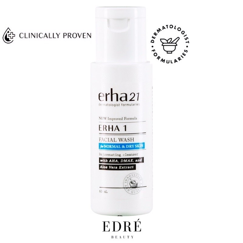 Jual ERHA21 ERHA 1 Facial Wash for Normal & Dry Skin 60ml - Sabun Wajah ...