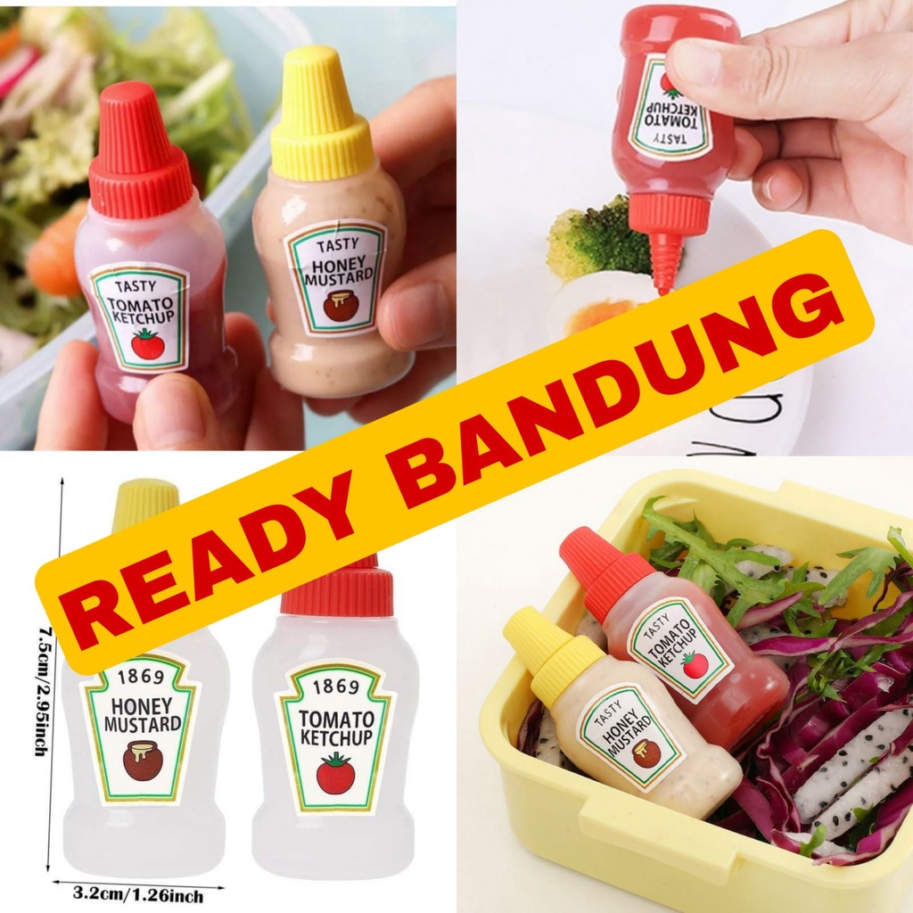 Jual READY BANDUNG Botol saos bento Cup Sauce Mini Bento Wadah Kecap ...
