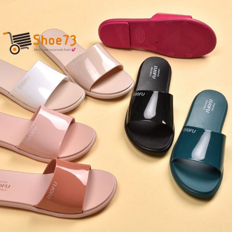 Jual LUOFU F 2314 - KP6W SIZE 36-40 ORIGINAL l Sandal Selop jelly ...