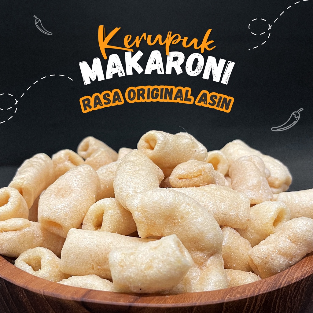 Jual Yasnack Kerupuk Makaroni Original Gurih/Cemilan/Snack/Renyah ...