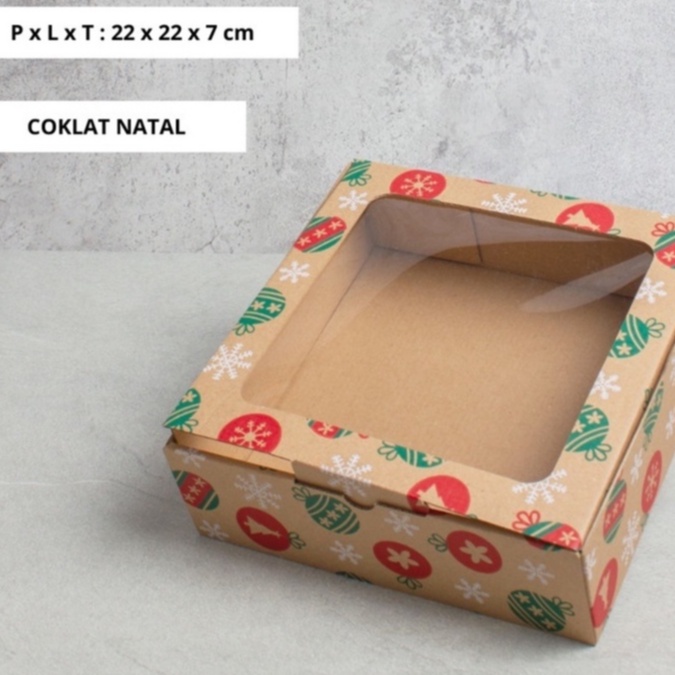 Jual 10 pcs dus diecut mika pudding kardus coklat hampers kotak hampers ...