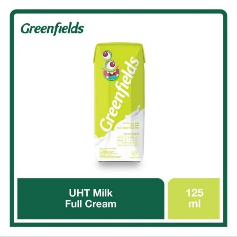 Jual Susu Greenfields UHT Full Cream 125 ML | Shopee Indonesia