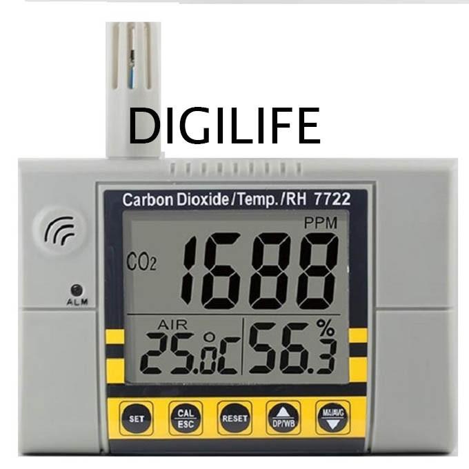 Jual Alat Ukur Co2 Temperature Rh Meter Az7722 Air Quality Carbon ...