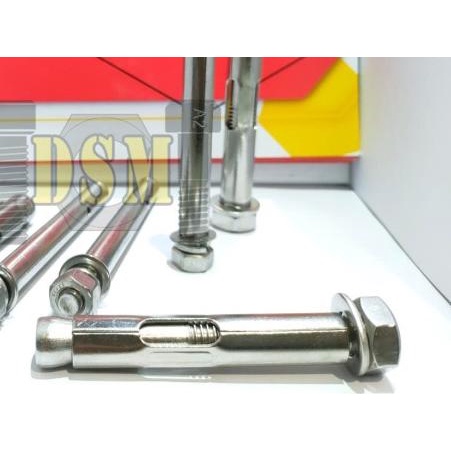 Jual SS 304 / Dynabolt Stainless M16x100 / Dinabolt M16 / Anchor Bolt ...