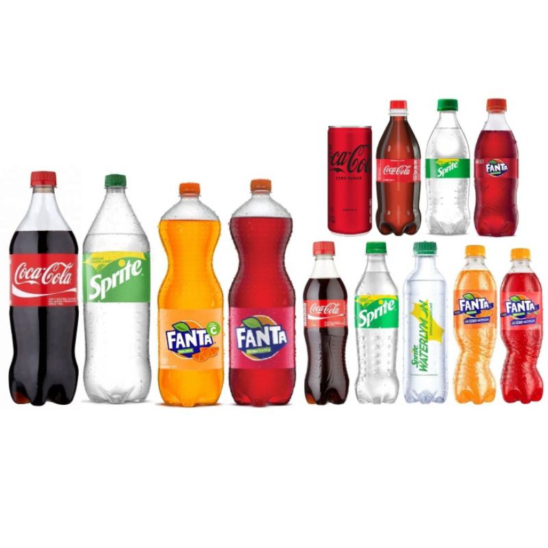 Jual (instant saja) Coca-Cola Sprite Fanta minuman bersoda besar kecil ...
