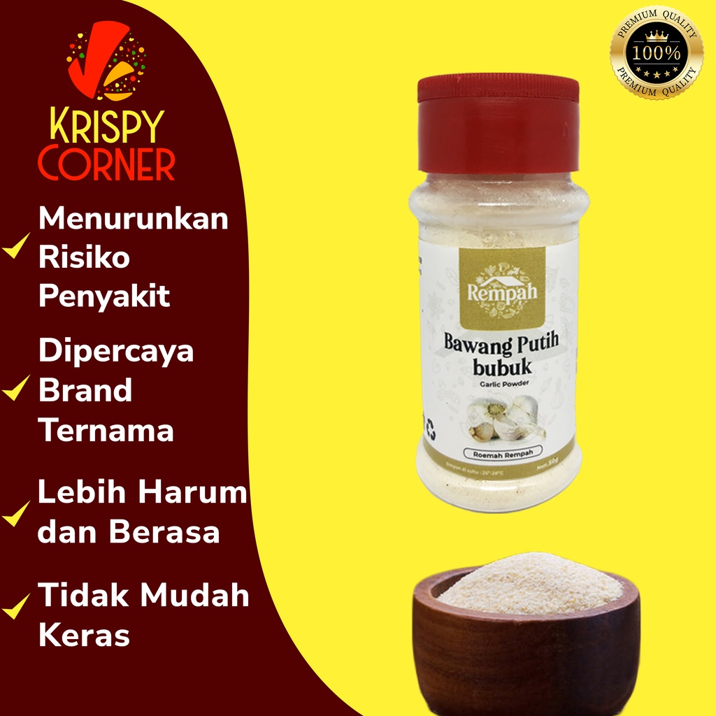 Jual Bawang Putih Bubuk / Bumbu Dapur Rempah Masak Penyedap Rasa Bubuk ...