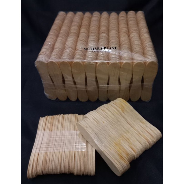 Jual Sendok ice cream kayu (/pack 1000pc / BESAR) | Shopee Indonesia