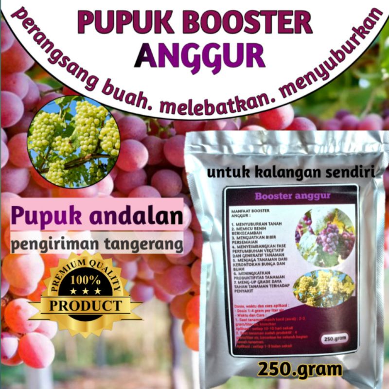 Jual pupuk booster anggur pupuk perangsang buah melebatkan buah anti rontok | Shopee Indonesia