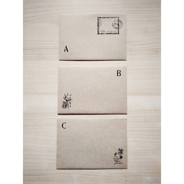 Jual A5 Amplop coklat motif stamp perangko | Shopee Indonesia