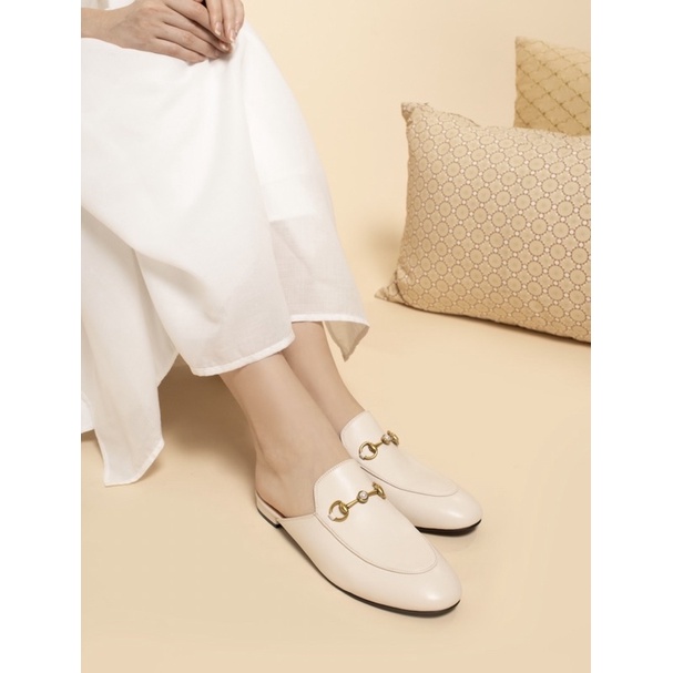 Jual Scilla Pixie Mules in Vanilla | Shopee Indonesia