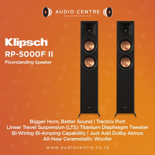 Jual Klipsch RP-5000F II RP 5000F MKII Reference Floorstanding Speaker ...