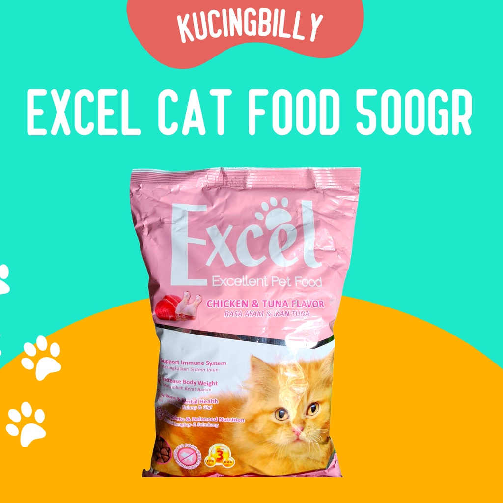 Jual Excel cat food 500gr makanan kucing | Shopee Indonesia