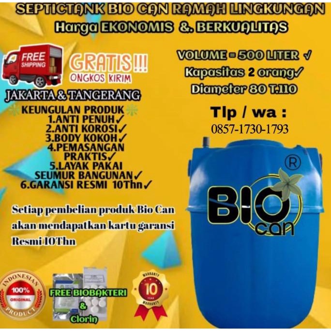 Jual Septic Tank Bio, Biotech, Biofil, Biotank 500Liter, Septic tank ...