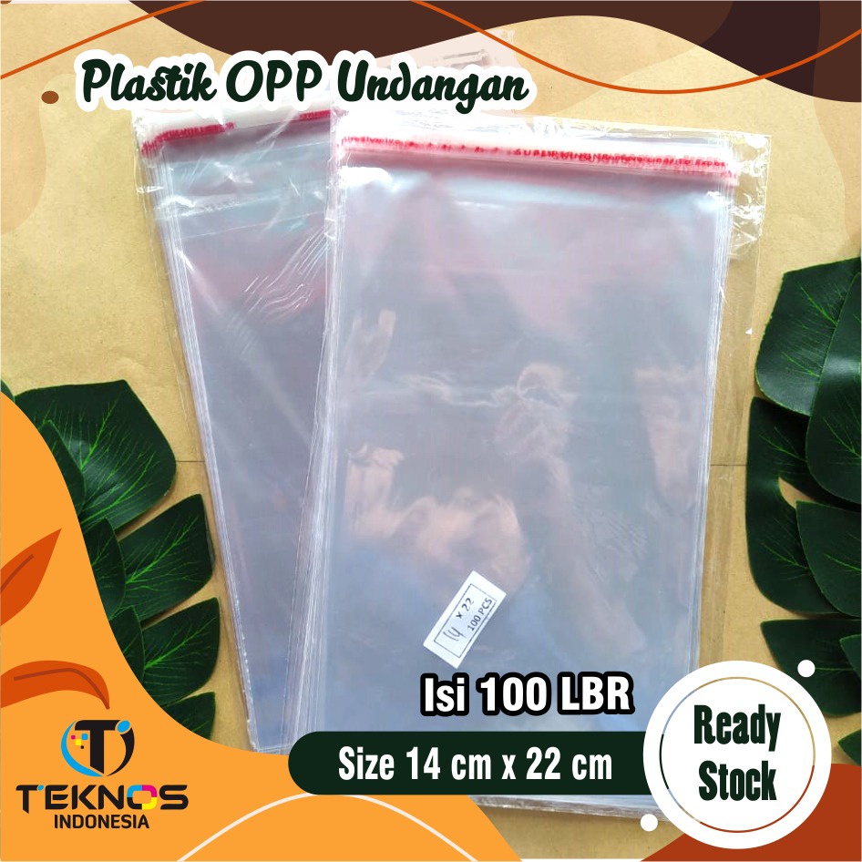 Jual (100pcs) Plastik OPP Undangan 14 x 22 cm | Shopee Indonesia
