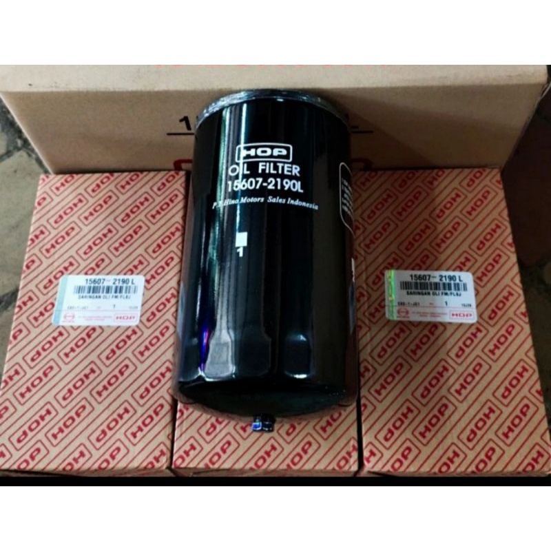 Jual FILTER OLI HINO LOHAN HOP 15607-2190L ASLI SARINGAN OLI FM/FL8J ...
