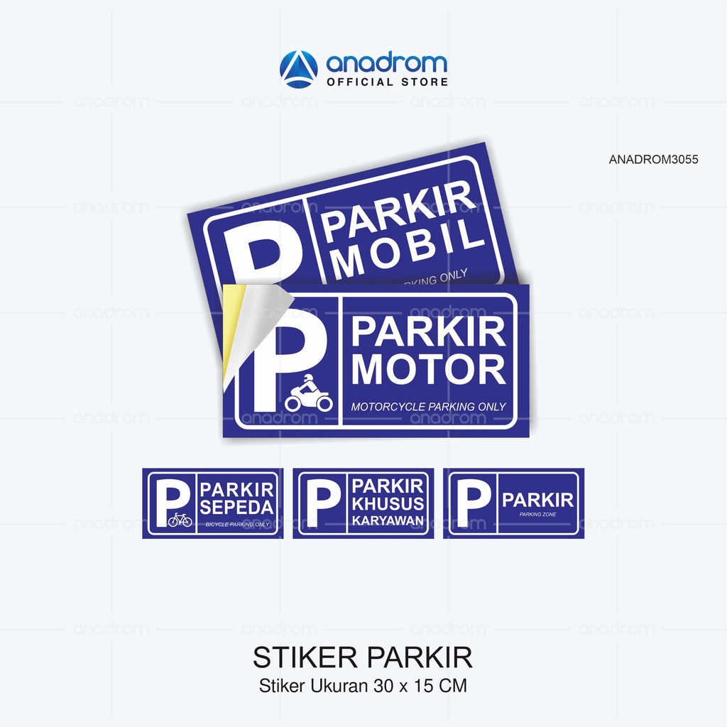 Jual Stiker Parkir Area 30x15CM | Parking Zone | Anadrom 3055 | Shopee ...