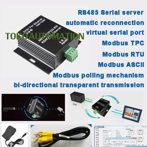 Jual RS485 485 to Ethernet Device Server MODBUS RTU TO TCP AN75 ...