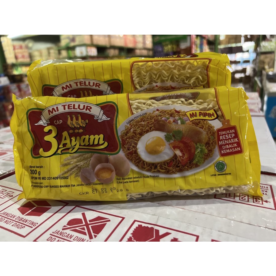 Jual Mi telur cap 3ayam 200gr | Shopee Indonesia
