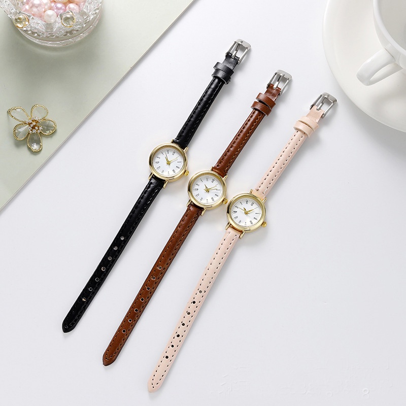 Jual Jam Tangan Wanita A0189 Small Round Roman Dial Jam Tangan Wanita ...