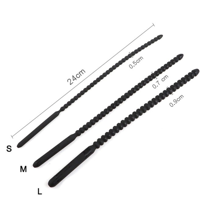 Jual 230mm length Silicone soft flexible thread urethral plug catheter ...
