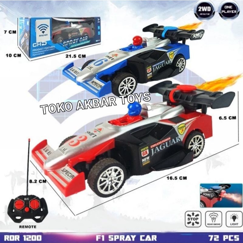 Jual Mobil RC Remote Control Formula 1 F1 Spray Asap | Shopee Indonesia