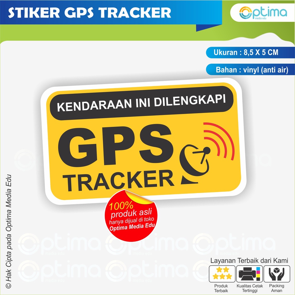 Jual STIKER KENDARAAN INI DILENGKAPI GPS TRACKER | Shopee Indonesia