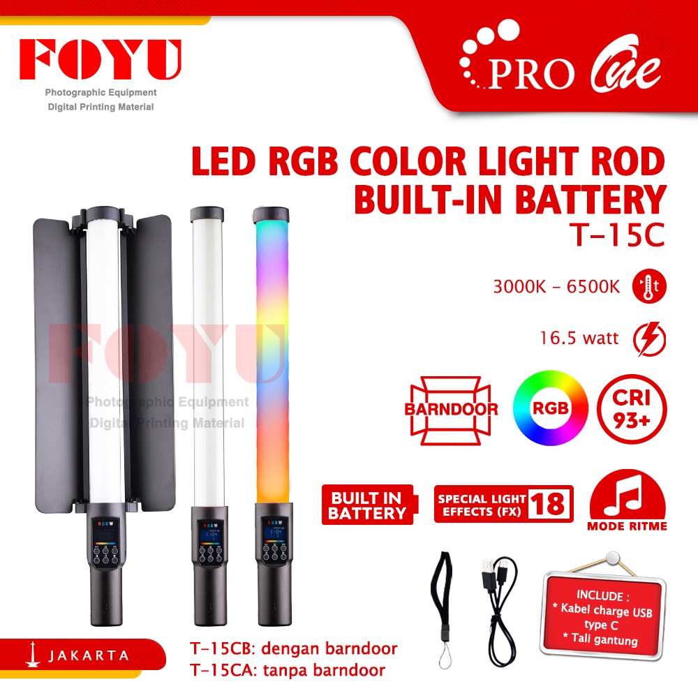Jual LED RGB Color Light Rod Saber Stick Battery Barndoor Lampu Video T ...