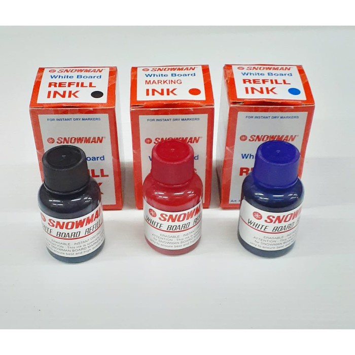 Jual Snowman Refill Ink Whiteboard Marker (WBI-20) / Tinta Spidol ...