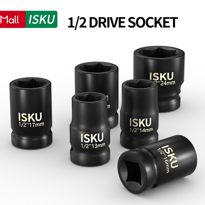 Jual Isku Mata Shock Impact 1/2 Kunci Mata Sok Pukul 1/2 8mm ~ 41 mm ...