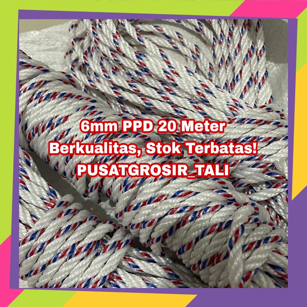 Jual Tali Tambang 6mm ppd / Tali Tambang Truk / Tali Tambang proyek ...