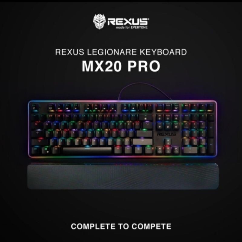 Jual keyboard gaming mechanical rexus mx20 pro rgb | Shopee Indonesia