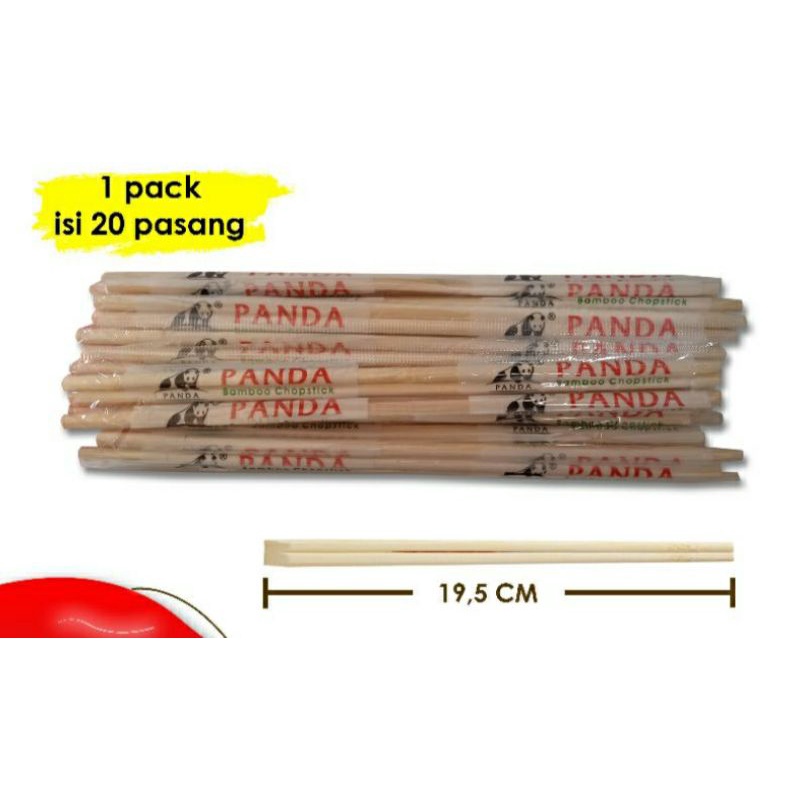 Jual Sumpit Bambu 1PACK = 20PCS Sumpit Kayu Sumpit Bambu Murah sumpit ...