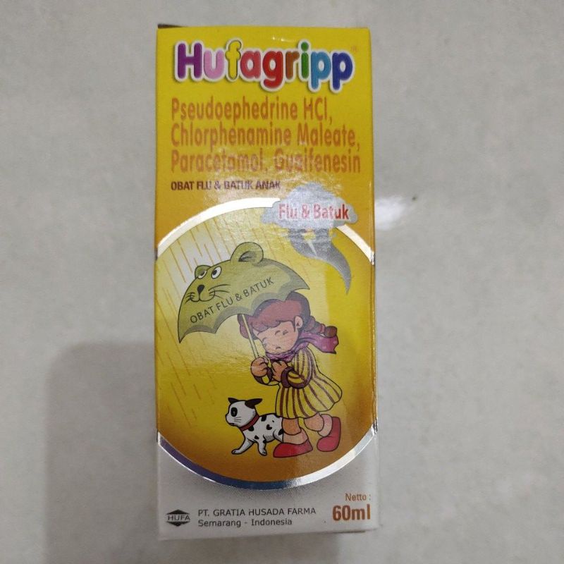 Jual Hufagrip flu dan batuk 60 ml | Shopee Indonesia