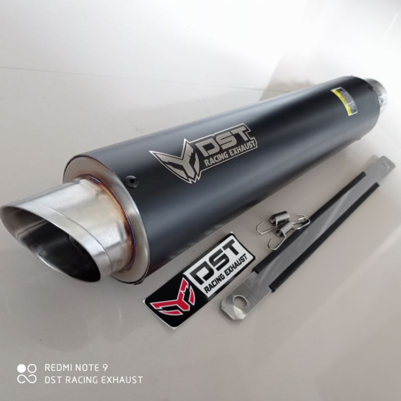 Jual Knalpot racing original DST racing M1 dope long 35cm inlet 50mm ...