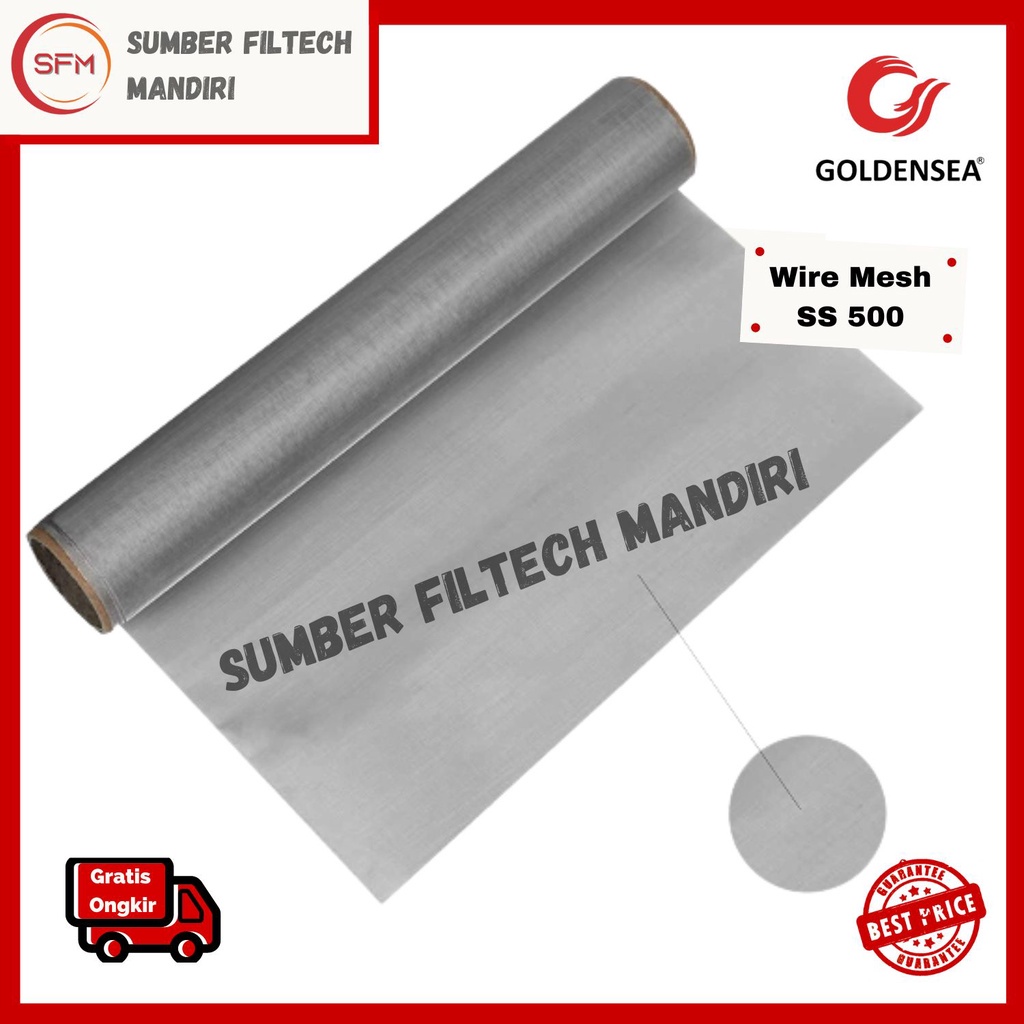 Jual Goldensea Wire Mesh 500 SS 316 (Panjang dan Lebar 1x1) / Ayakan ...