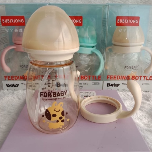Jual Botol Susu Leher Lebar 300ml Bahan PPSU Termasuk Dot Susu 6+ Bulan | Shopee Indonesia
