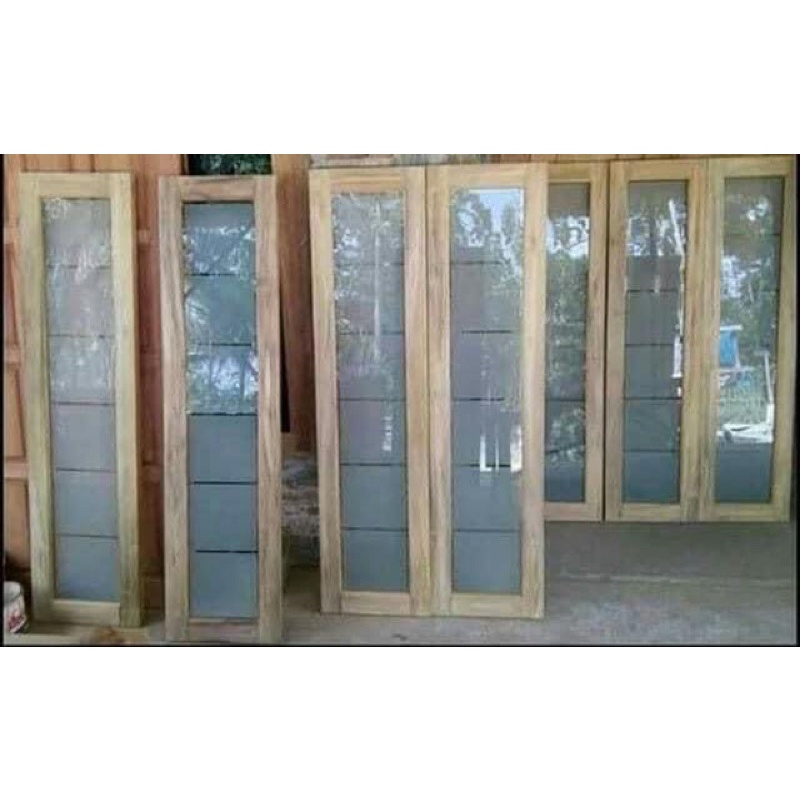 Jual jendela kayu jati kaca motif via kargo | Shopee Indonesia