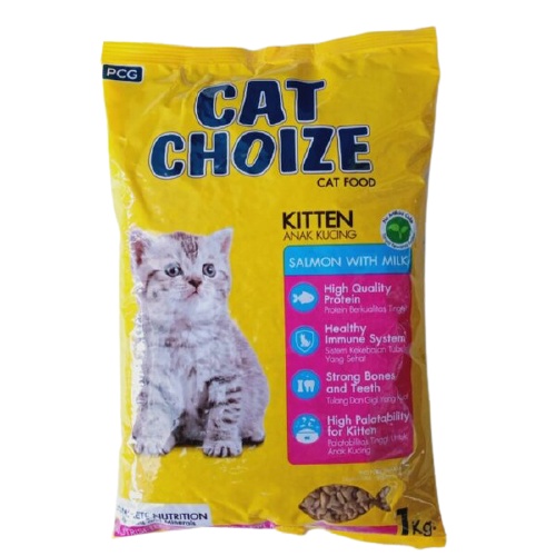 Jual Cat Choize Kitten 1kg varian Salmon dan Tuna Freshpack | Shopee ...
