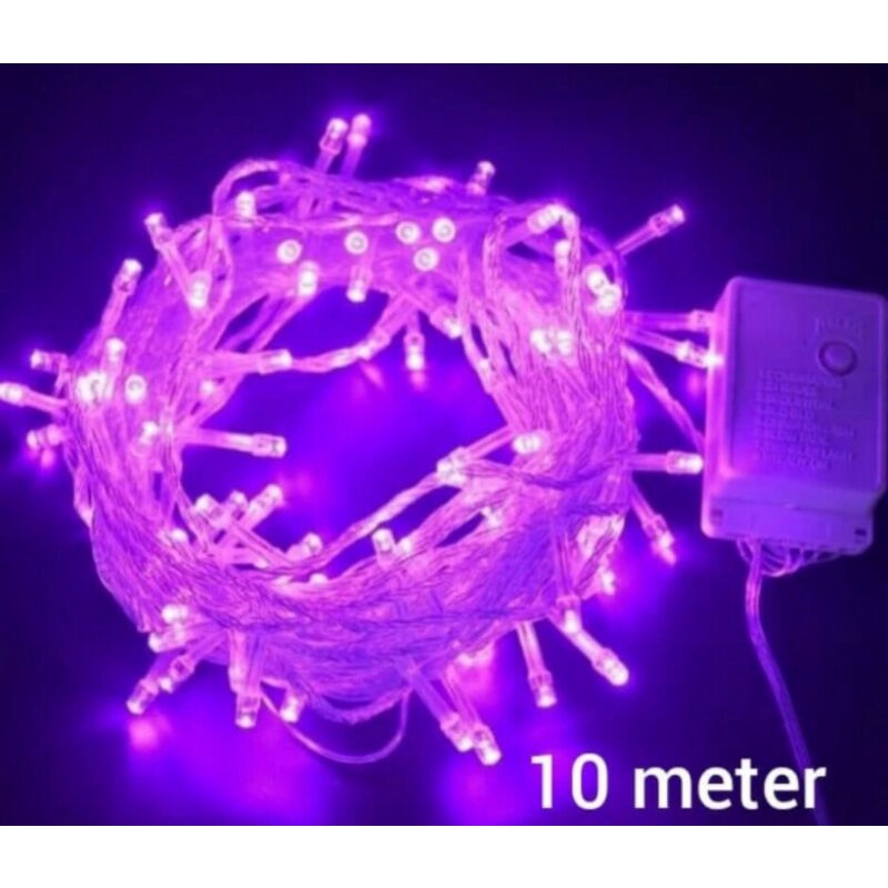 Jual lampu led 10meter 100 mata lampu/lampu twinkle/lampu string/lampu ...