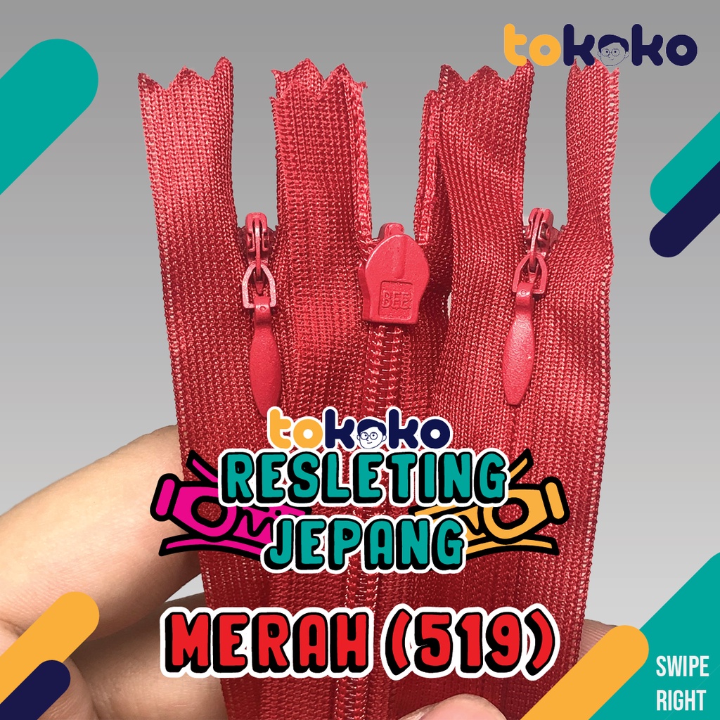 Jual Resleting Jepang Merk BEE ZIPPER 50 cm 20 Inch Aneka Warna Import ...