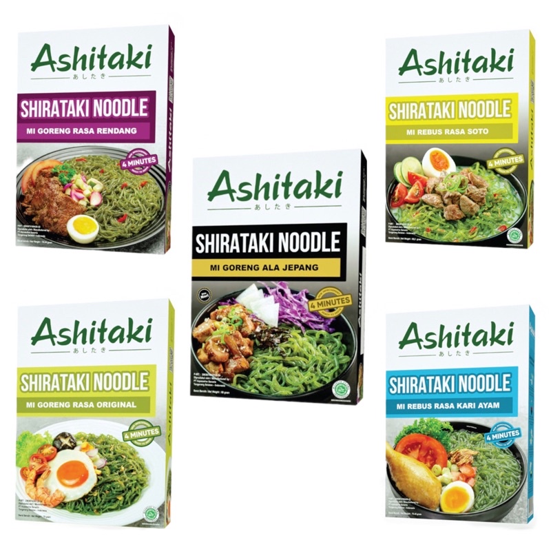 Jual Ashitaki/Shirataki/Noodle/Mi Rebus rasa Soto/Ashitaki Mi Rebus ...