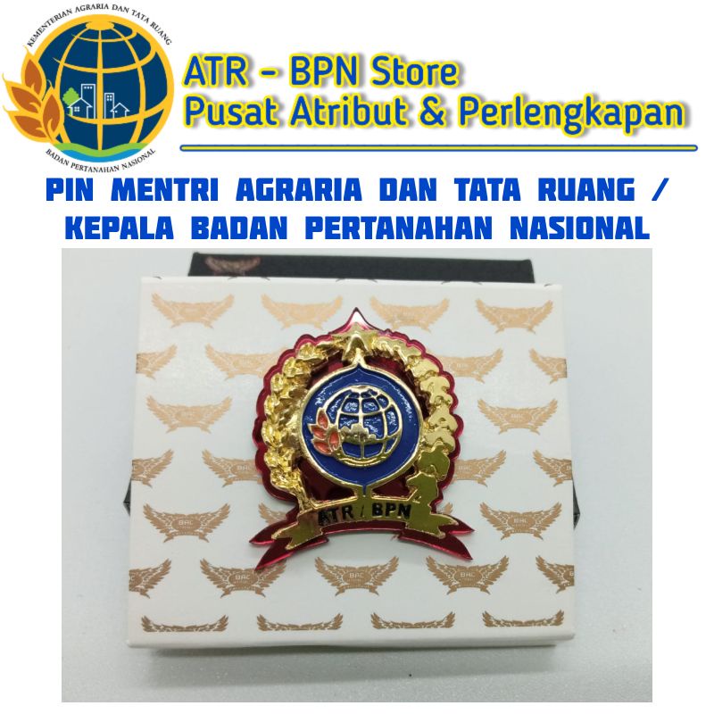 Jual PIN JABATAN MENTERI AGRARIA DAN TATA RUANG/ KEPALA BADAN ...