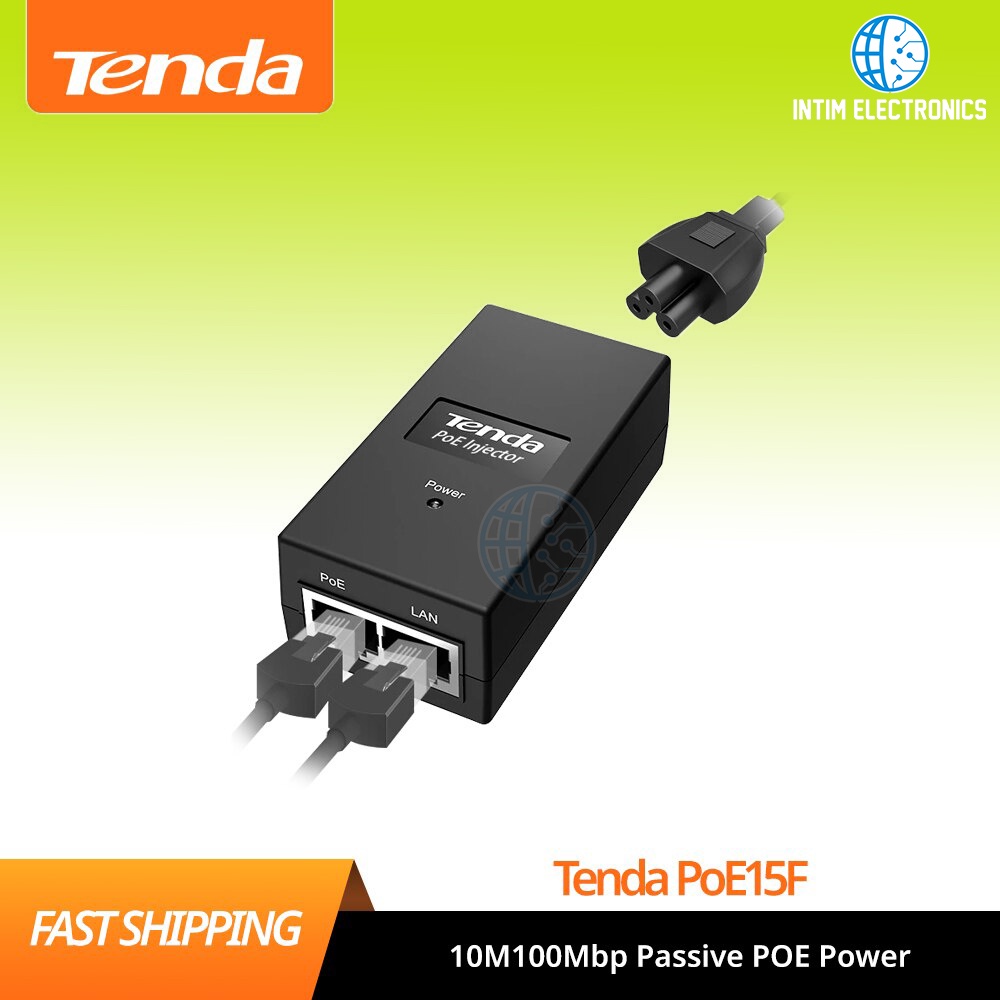 Jual Tenda PoE15F 10/100Mbps PoE Injector | Shopee Indonesia